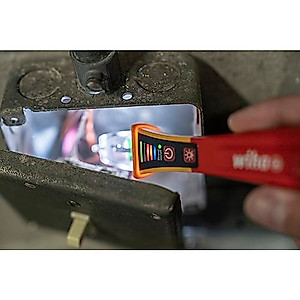 Wiha Non-Contact Voltage Tester Category IV 12-1000V AC with Flash Light - 25506, Red