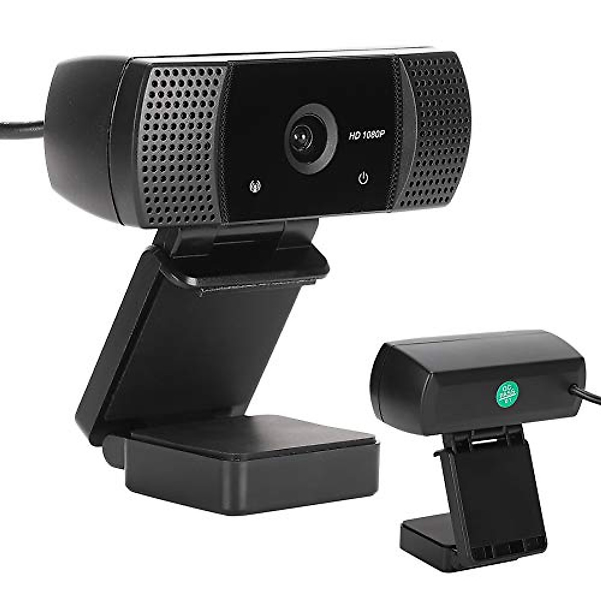 Zyyini Bindpo Mini Webcam with Stereo Microphone, USB2.0M HD 1080P Web Camera for PC Computer Laptop, Plug and Play, Streaming Webcam for SkypeZoomYouTubeWeChat (Black)