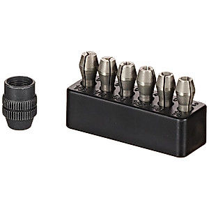 Proxxon 28940 Set of MICROMOT Steel Collets, 6-Piece,Black, Silver