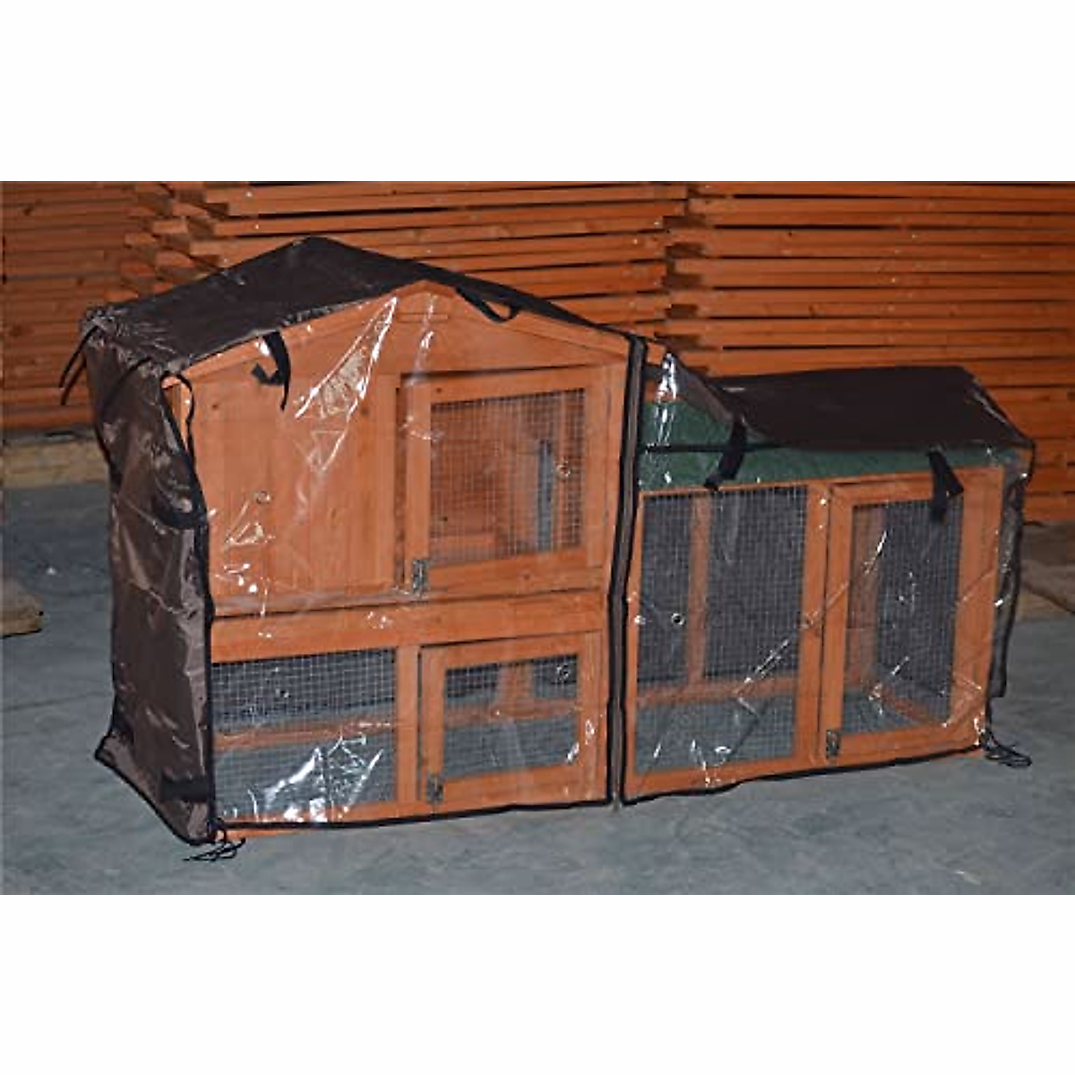 BUNNY BUSINESS Rabbit Hutch Covers Over 20 Types Rabbit Hutches Rabbit Run Cover (Grove-UNI)