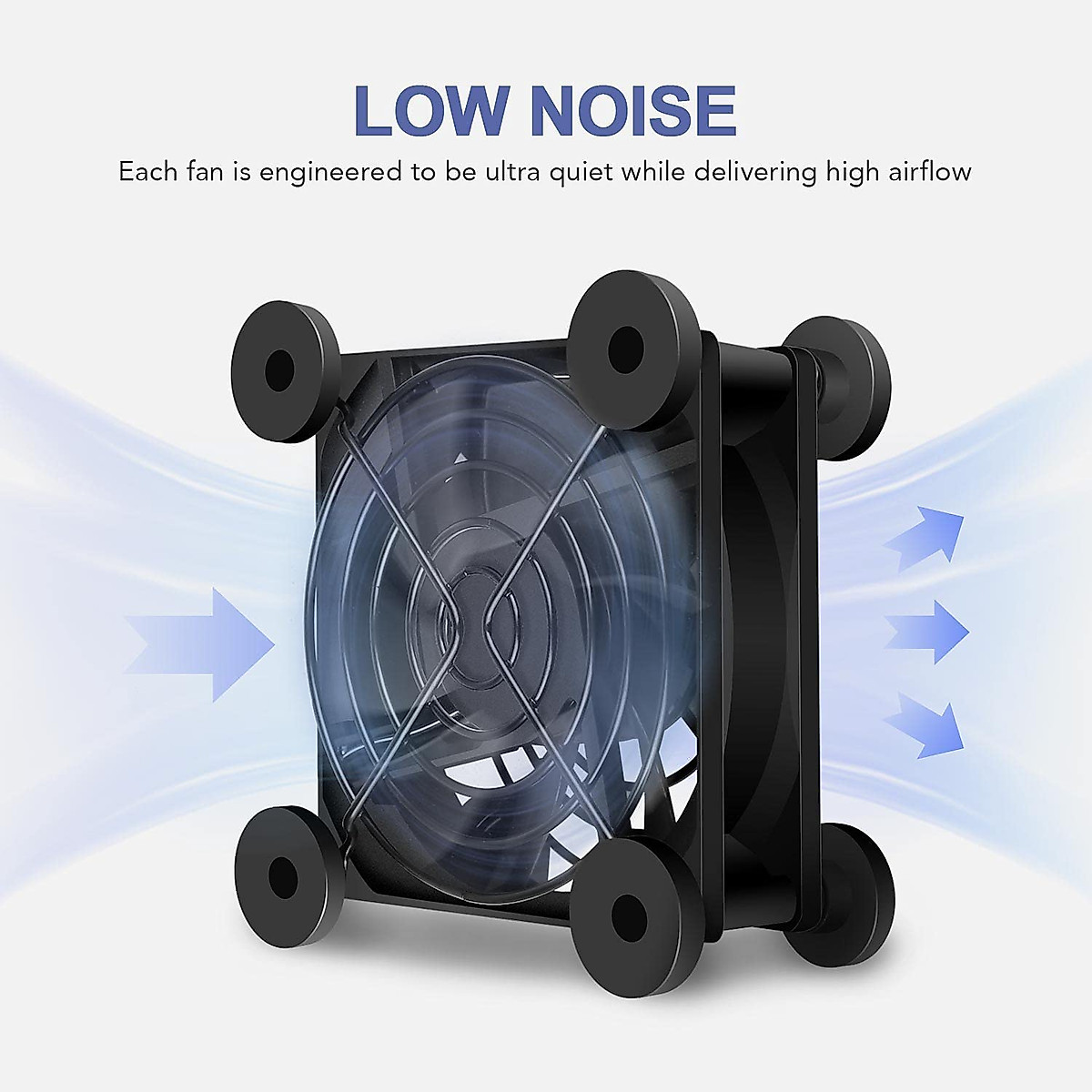 Simple Deluxe Mini Compact USB Fan 40mm x 20mm for VR Gear, Aquarium, Roku, Router, Raspberry Pi, Cosplay, Helmet Cooling Ventilation, 10,000RPM