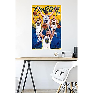 Trends International NBA Golden State Warriors - Stephen Curry 22 Wall Poster, Bedroom