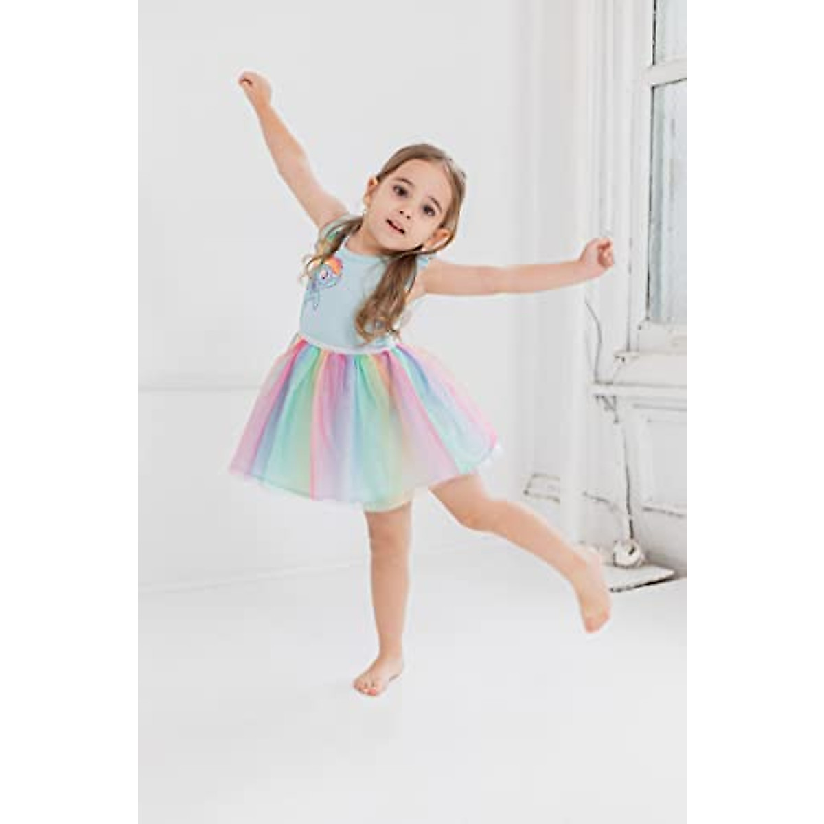 My Little Pony Rainbow Dash Toddler Girls Short Sleeve Dress Blue 2T