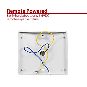 NICOR Lighting Emergency LED Remote Light Fixture (ERL1-10-WH) , White