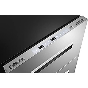 Equator 24" 2 Drawer Convertible Ref/Freezer ADA FS/Builtin Dual Temp Sabbath (Stainless)