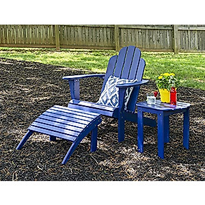 Linon Jayde Blue Adirondack Outdoor Ottoman