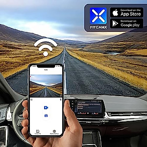 Fitcamx 4K Dash Cam Suitable for Volvo S60 V60 T5 T6 T8 B5 2022 2021 2020 2019, Integrated OEM Look, 2160P UHD Video Quality, Loop Recording WiFi, G-Sensor, Night Vision, Easy to Install, 64GB Card