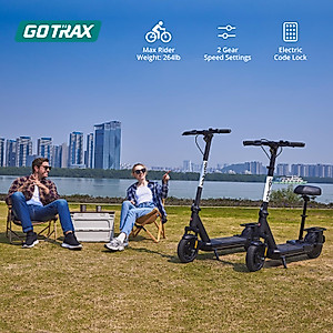 Gotrax Eclipse Ultra Saddle Electric Scooter, 20MPH, 28Miles, Adjustable Handlebar Height, Foldable, Detachable Seat, Cruise Control, Dual Suspension, LED Display, One-step Folding