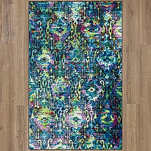 Mohawk Precision Printed Prismatic Arimo Area Rug, 5'x8', Lime Green