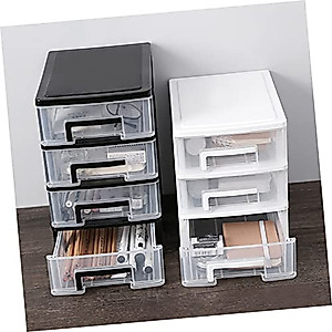 Mikinona Storage Cabinet 6 Tier Stackable Storage Container Jewelery Container Storage 3 Drawer Stacking Drawers Storage Small Drawer Storage Desk Drawer Office Storage Tray Jewelry White