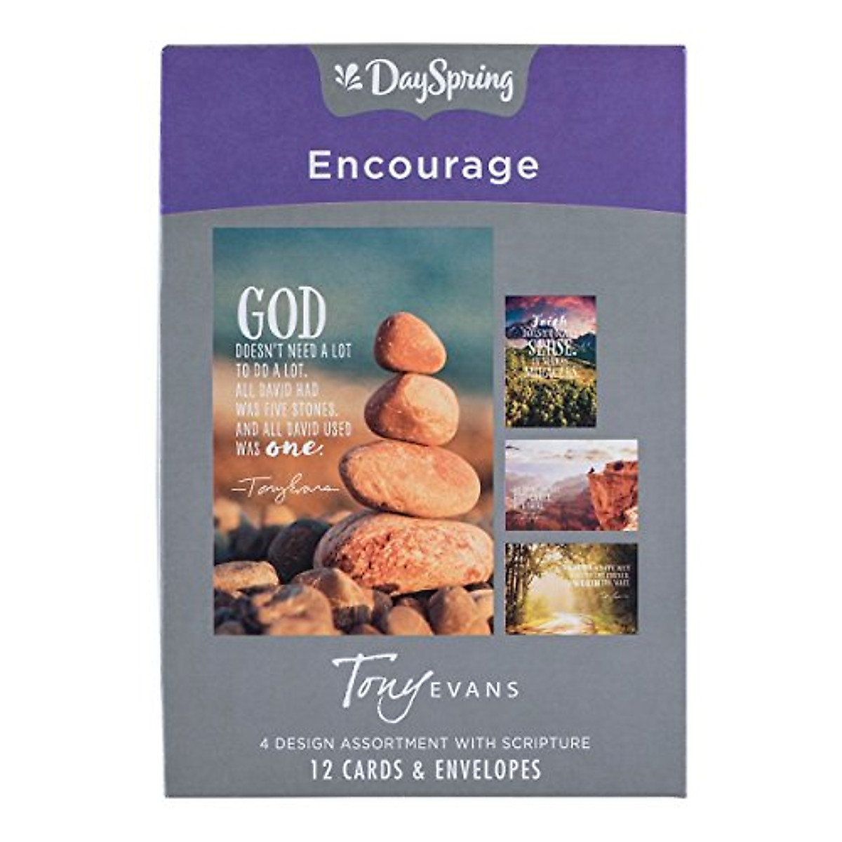 DaySpring Encouragement - Inspirational Boxed Cards - Tony Evans - 18564,Multi