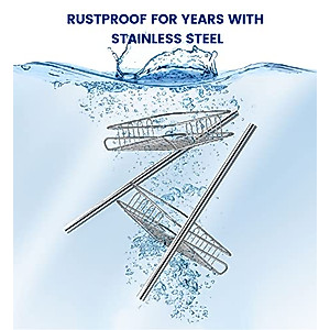 SEIRIONE Rustproof Shower Corner Caddy Organizer for Bathroom, Freestanding Tension Pole with 4 Baskets, for Bathtub Shampoo Storage, 56 to 114 Inch Height