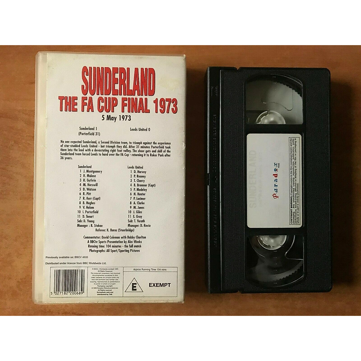 FA Cup Final 1973: Sunderland / Leeds United [VHS]