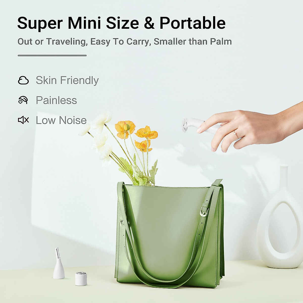 1JUSTLINK Electric Razor for Women, 5 in 1 Body Razor, Eyebrow Razor & Face Razor, USB Rechargeable Mini Foil Shaver for Face Peach Fuzz, Lips, Body, Chin, Arms