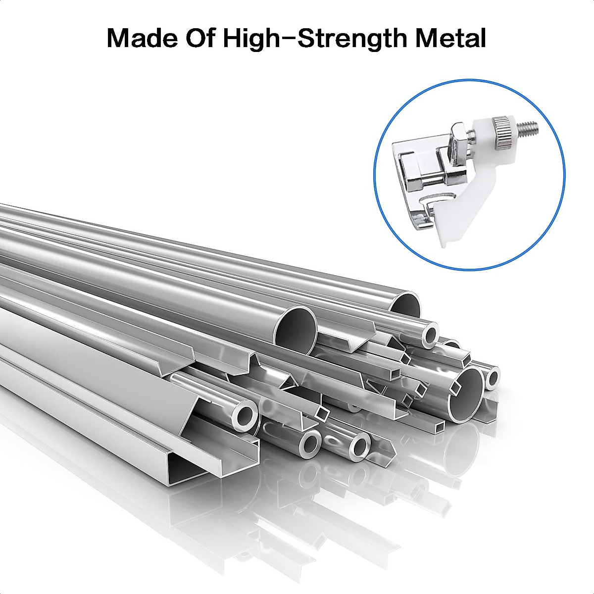 TISEKER Blind Stitch Hem Presser Foot for All Low Shank Snap-On Singer, Brother, Babylock, Janome, Elna, Euro-Pro, Simplicity, White, Juki, New Home and More Sewing Machine