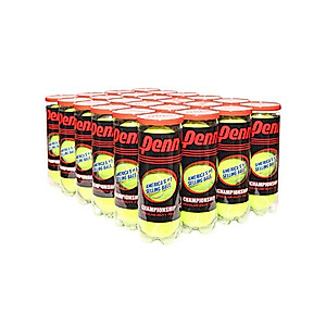 Penn Championship Tennis Balls - Regular Duty Felt Pressurized Tennis Balls - 24 Cans, 72 Balls, Yellow