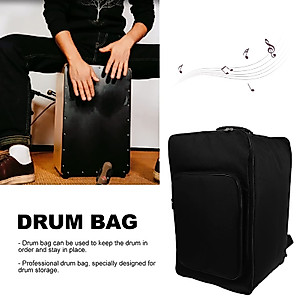 Vaguelly Cajon Box Drum 1PC Cajon Bag Backpack, 32x52CM Padded Cajon Bag with Carry Handle and Shoulder Straps, Cajon Box Drum Bag Cajon Accessories
