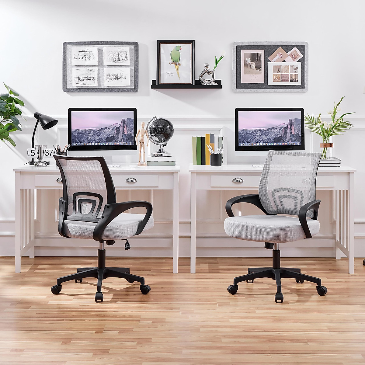 Topeakmart Executive Office Chair Computer Desk Chair Office Task Chair Study Work Chair Managerial Chair for Home Office Student Study Conference Room, Grey