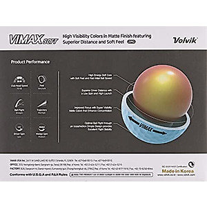 Volvik unisex adult Multi Golf Ball, Orange, Dozen US