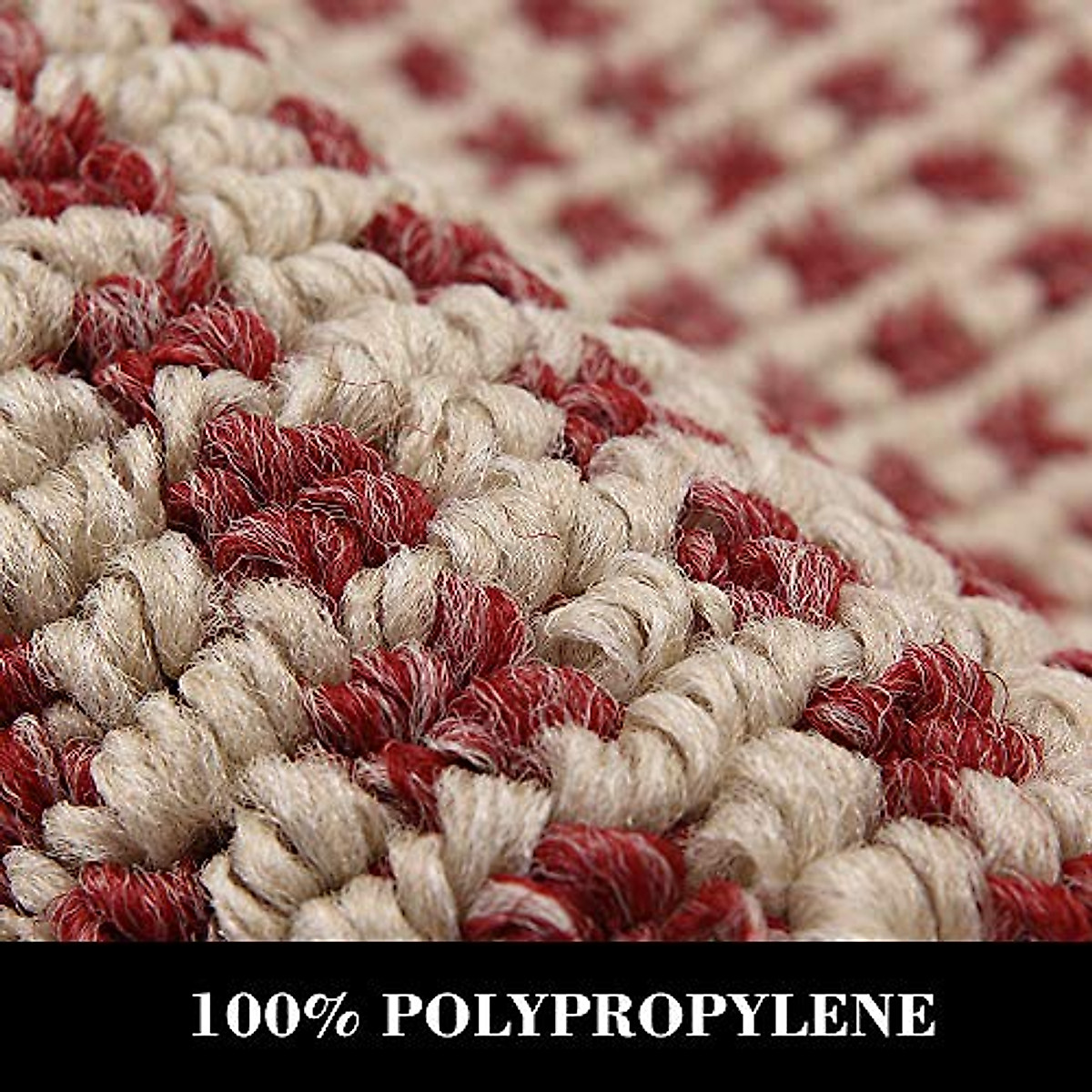 COSY HOMEER 28X18 Inch Washable Kitchen Rug Mats are Made of Polypropylene Square Rug Cushion Which is Anti Slippery and Stain Resistance,Red