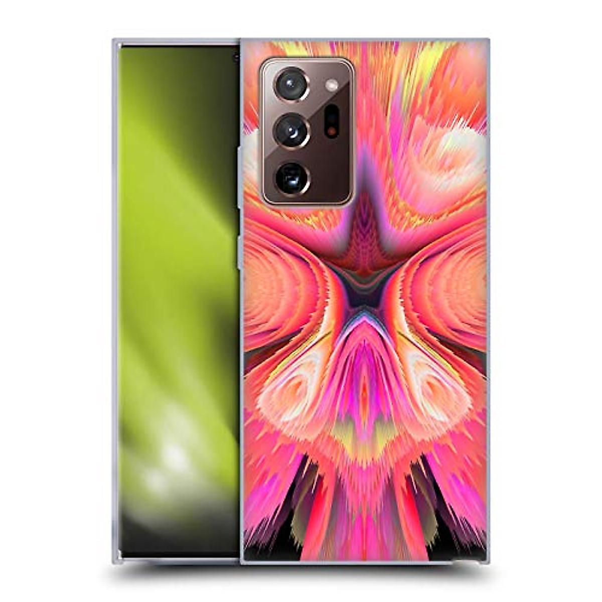Head Case Designs Officially Licensed Haroulita Pink Glitch Flower Assorted Designs 3 Soft Gel Case Compatible with Galaxy Note20 Ultra / 5G