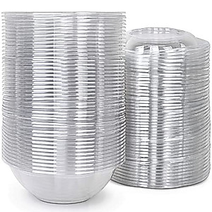 Green Direct 24 oz. Salad Containers with Lids - Pack of 50 | Clear Plastic Salad Bowls for Lunch, Serving, and Mixing