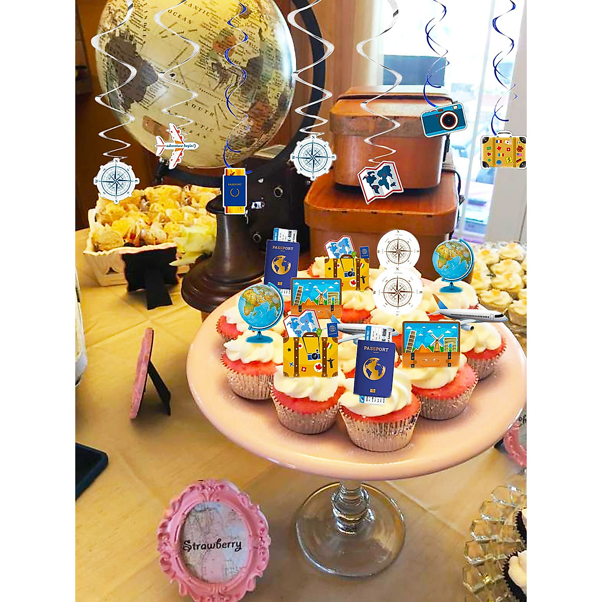 JeVenis Adventure Awaits Party Decoration Lets Travel Begin Party Decoration Travel Baby Shower Decoration Travel Theme Graduation Decoration Farewell Retirement Party Decoration