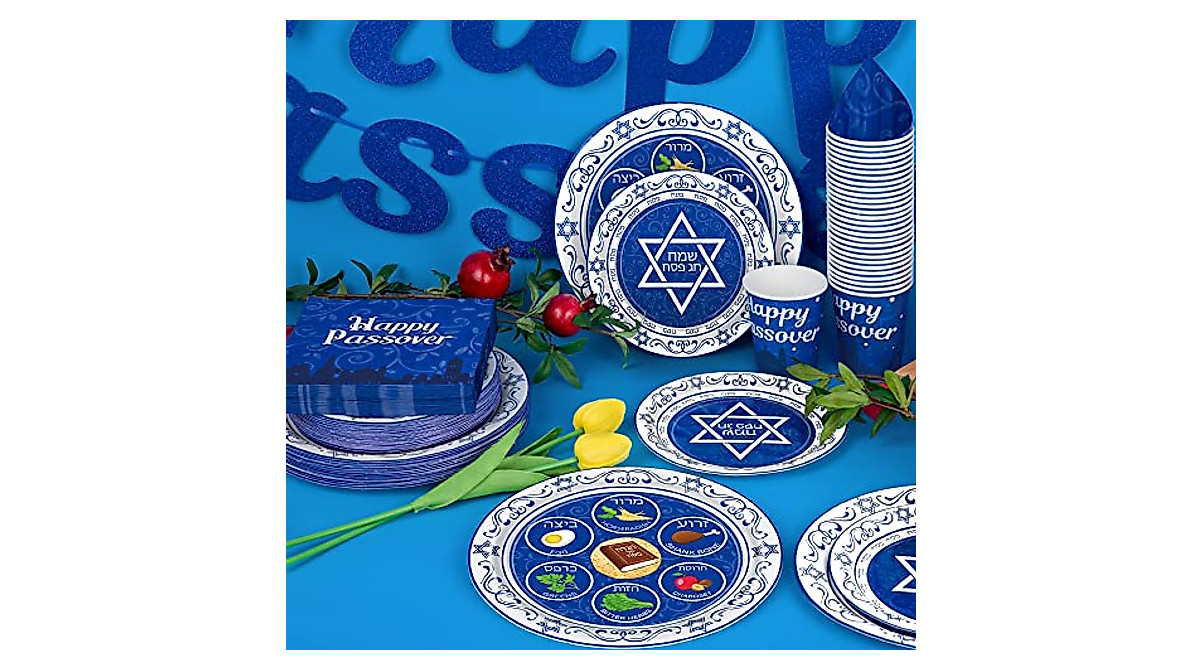 135 PCS Passover Decorations Set for 30 Guests