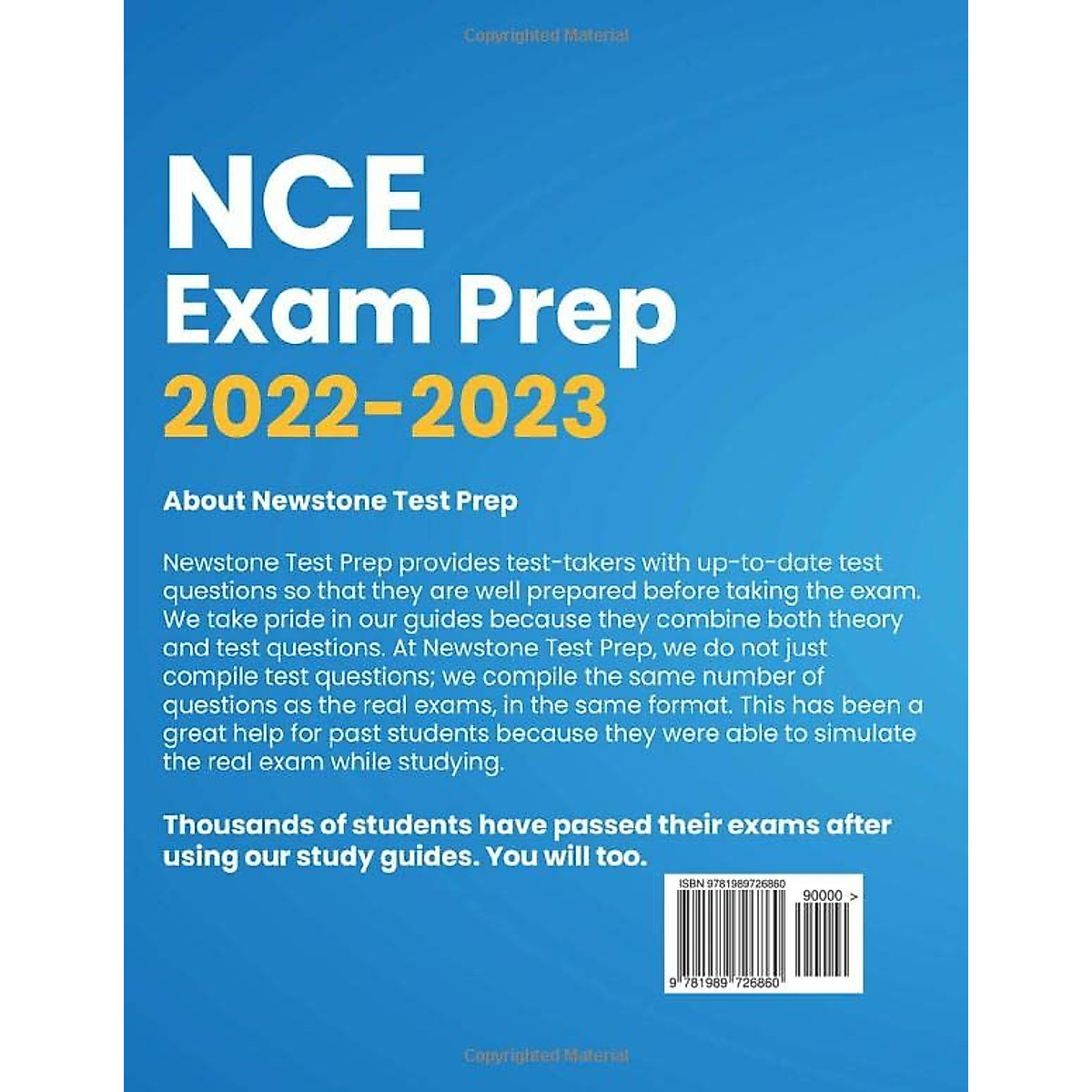 NCE Exam Prep 2022-2023: Study Guide + 600 Test Questions and Detailed Answer Explanations for the National Counselor Exam (Includes 3 Full-Length Practice Tests)