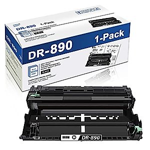 MaxColor DR890 1 Pack(Black) Compatible DR-890 Drum Unit Replacement for Brother HL-L6250DW HL-L6400DW HL-L6400DWT MFC-L6750DW MFC-L6900DW Printer Drum Unit(Toner Not Included).