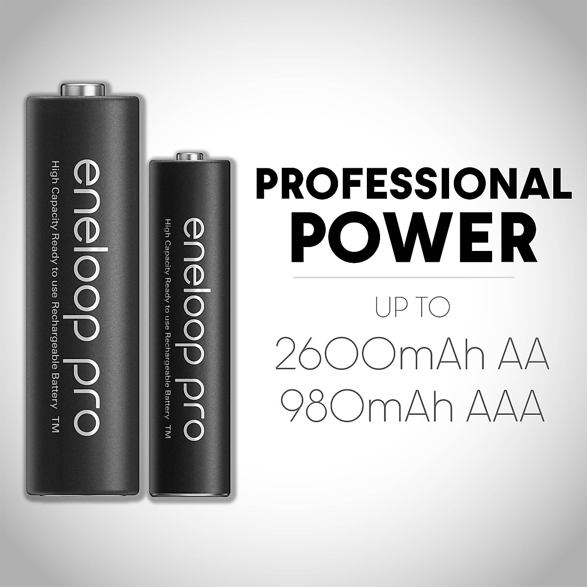 Eneloop Panasonic BK-3HCCA16FA pro AA High Capacity Ni-MH Pre-Charged Rechargeable Batteries, 16-Battery Pack