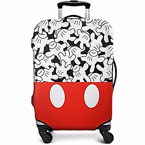 dicilly Luggage Cover Mouse Hands gesture Suitcase Cover Baggage Covers Fit 29-32 Inch Luggage (Go Travel)