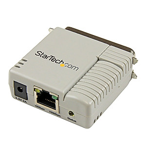StarTech.com 1 Port 10/100 Mbps Ethernet Parallel Network Print Server - Print server - parallel