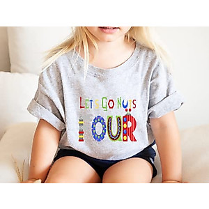 Lets go nuts robot fourth birthday shirt robot-themed toddler shirt outer scifi boy girl shirt robo-themed kid mechanical baby t shirt (18m, white)