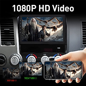YULU Android 10 Car Stereo Head Unit for Toyota Tundra 2007 to 2013 and Sequoia 2008 to 2018 Car Radio GPS Navigation Multimedia Player with Carplay/Bluetooth
