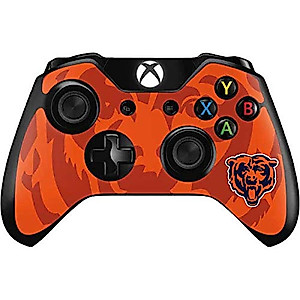 Skinit Decal Gaming Skin Compatible with Xbox One Controller - Officially Licensed NFL Chicago Bears Double Vision Design