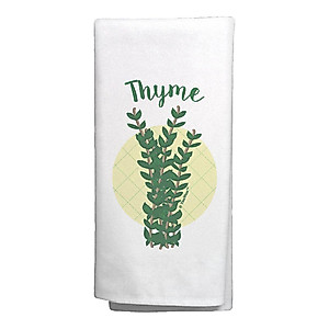 Farmhouse Kitchen Decor Thyme Popular Cooking Herbs and Spices 2 Pack Kitchen Tea Towels Thyme