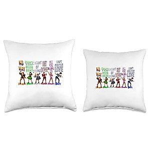 Musicals are my life wives of Henry VIII, six the musical gift, Throw Pillow, 18x18, Multicolor