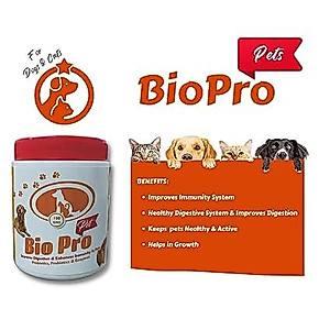 Pets Unique Blend of Prebiotics, Probiotics,Vitamins & Enzymes,Improves Digestion & Builds Immunity in Cats and Dogs 100 gm Each