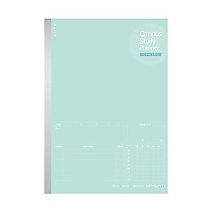 Kokuyo Campus Study Planner Notebook, Daily Ruled, A5, Mint Green, for 63 Days, Japan Import (NO-Y82MD-G)