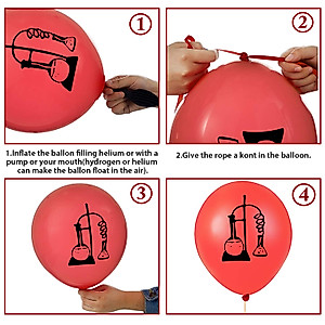 40 Pieces Science Party Balloons Science Themed Balloons Pi Symbol Balloons Latex Birthday Balloons for Holiday Celebrations Science Themed Party Happy Pi Day Party Supplies (Science Themed)