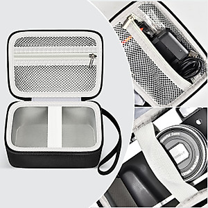 Againmore Hard Case Compatible with Hauyince/for ToAuite/for Lecnippy/for Bifevsr/for Lecran/for Saneen 4K 5K Digital Camera 48MP, Portable Camera Storage Cover-Black Bag+Black Zipper(Box Only)