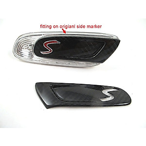 ATEX Dry Carbon Side Markers Scuttle Vents Overlay Cover for Mini Cooper F55/F56 S