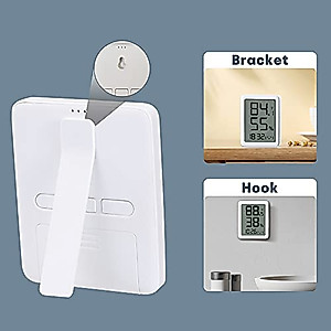 Smart Guesser Digital Hygrometer Indoor Thermometer HD 3.5″ Large LCD Screen, Thermometer for Home,Room Temperature Humidity Meter High Acurracy Temperature Sensor Humidity Gauge, White, (MHO-C602)