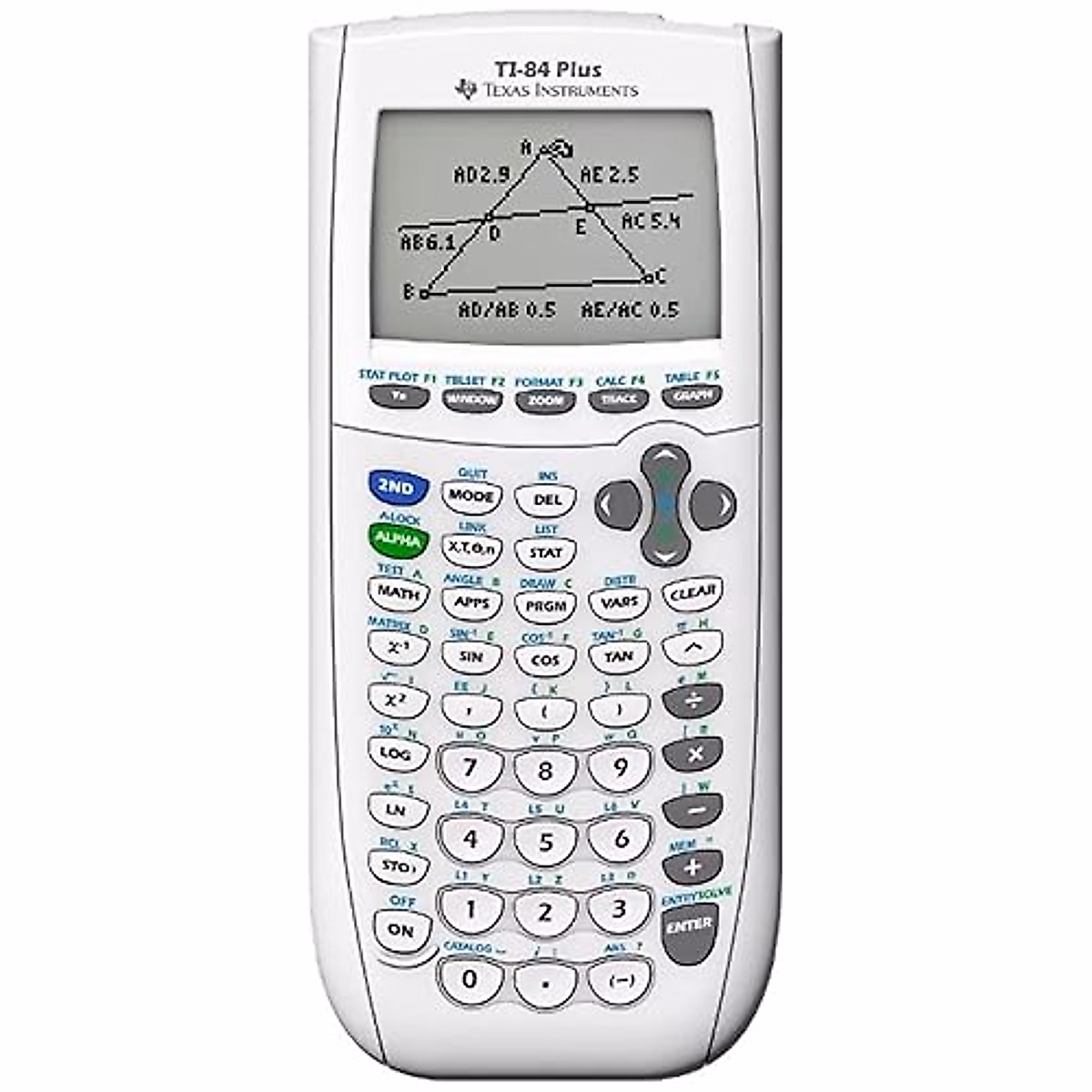 Texas Instruments Ti-84 Plus Graphing Calculator, White