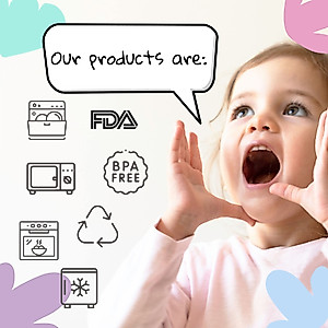 BrushinBella Baby Feeding Supplies - Complete Baby Feeding Set with Baby Plate, Baby Spoons First Stage, Silicone Bib and Snack Cup - Infant Eating Utensils and Baby Bowl with Suction