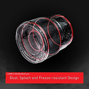 Panasonic LUMIX S5 Full Frame Mirrorless Camera (DC-S5KK) and LUMIX S Series 24mm F1.8 Lens (S-S24)