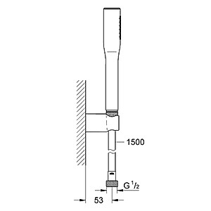 GROHE 27369000 | Euphoria Cosmopolitan Stick Bath Set | 1 Spray
