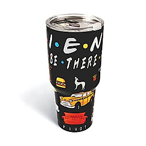 Friends 30 oz Stainless Steel Tumbler with Lids,Friends TV Show Gifts,Friends TV Show Merchandise,Friends Coffee Mugs 30oz Double Walled Insulated Tumbler Travel Coffee Cup Keeps Drinks Cold & Hot