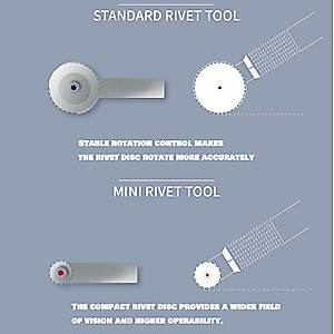 HUBEST Model Rivet Maker Tool with Handle for Model Hobby Craft Building Accessories Tool(Set S2)